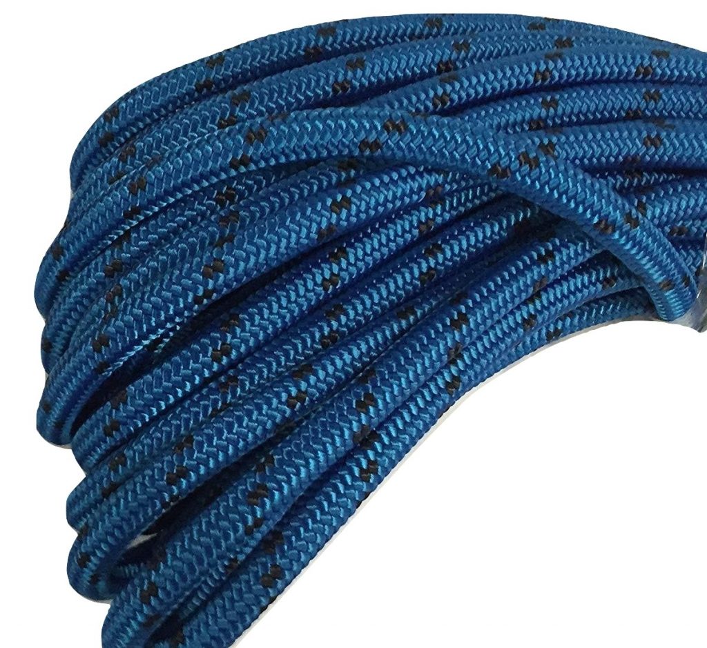 5/8” Double Braided Polyester Arborist Bull Rope - Blue Ox Rope