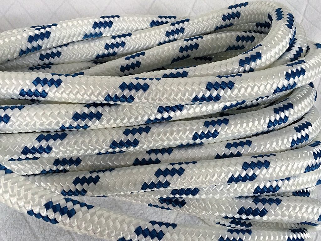 3/4" Double Braided Polyester Arborist Bull Rope - Blue Ox Rope